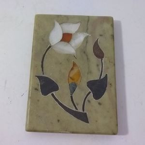 Accents | 3 X 2 Indian Marble Tile With Stone Floral Inlay | Poshmark